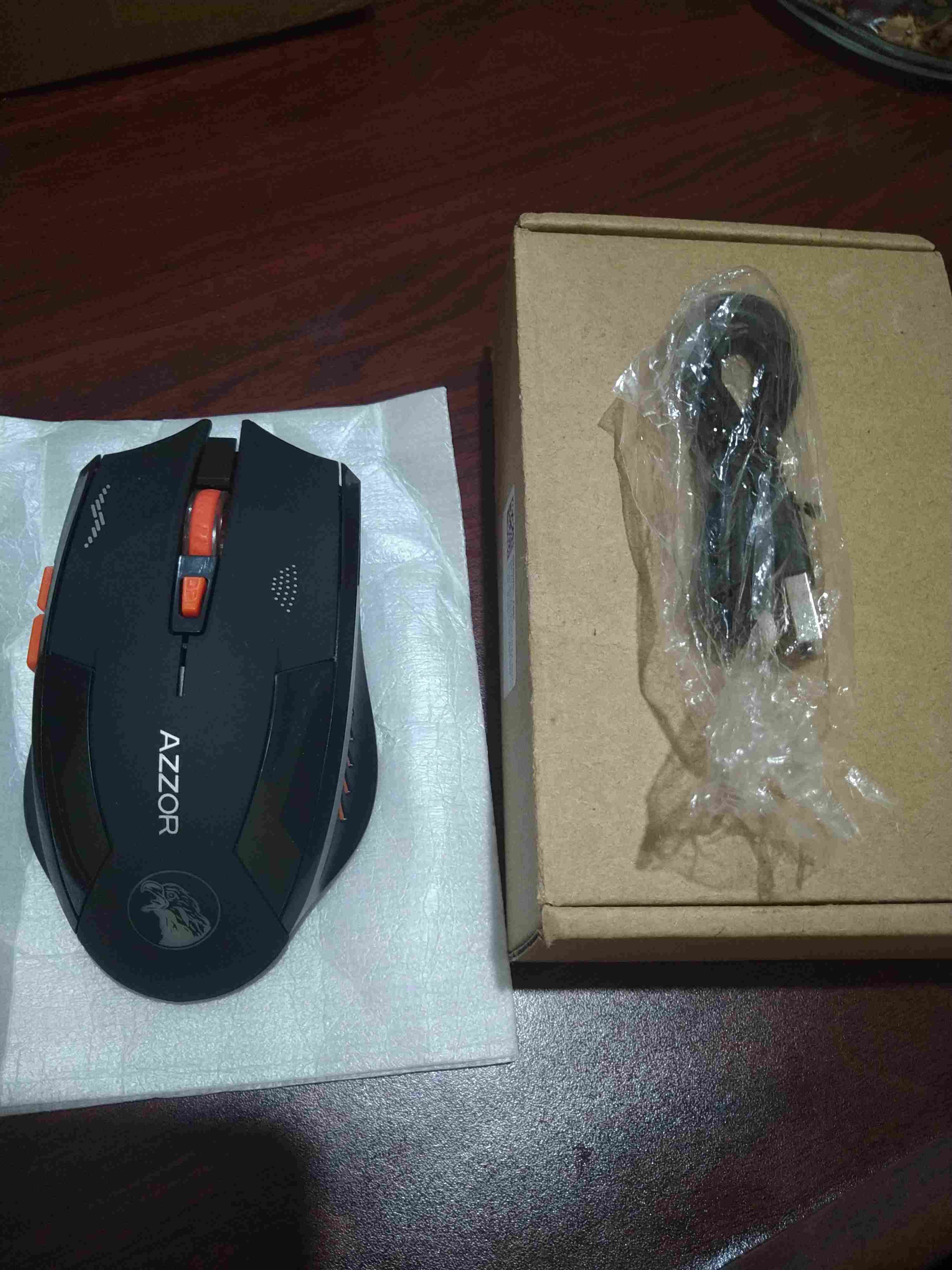 Azzor Mouse Gaming Wireless Rechargeable USB 2400 DPI 2.4G | Shopee Indonesia