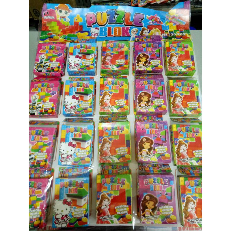 Jual Permen Puzzle Block Layar isi 20 pcs (ada permen dan puzzle ...