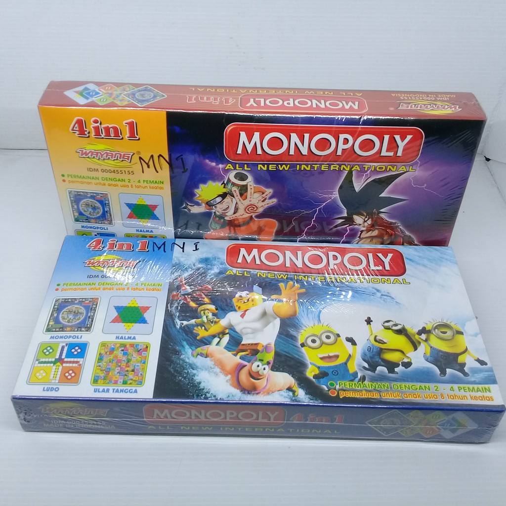 Jual mainan_mu/ Mainan Monopoly / Monopoli 4 in 1 Kecil Lengkap (free ...