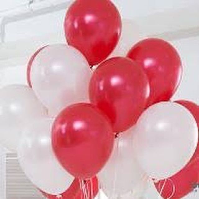Jual 10 pcs Balon latex metalic metalik merah putih dirgahayu hut ri 17 ...