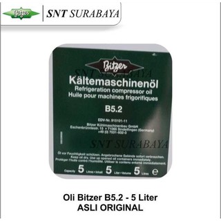Jual OLI BITZER B5.2 5LITER - Oli compressor bitzer B5.2 Mineral oil ...