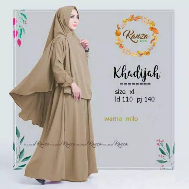 Review tentang gamis syari khodizah set hijab+gamis ~ Baju Gamis Official