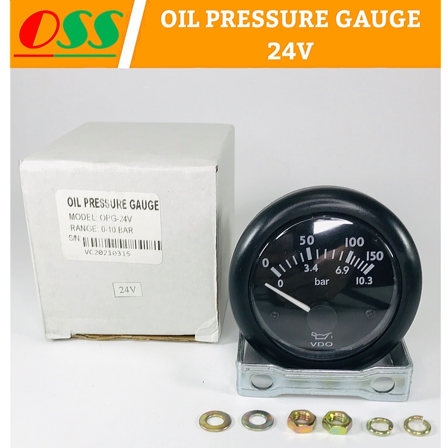 Jual OIL PRESSURE GAUGE 24V VDO OPG-24V GAUGE METER TEKANAN OLI | Shopee Indonesia