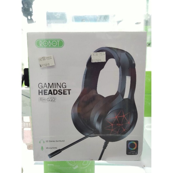 Jual HEADSET GAMING ROBOT RH-G10 MICROPHONE MIC FOR PC WINDOWS STEREO ...