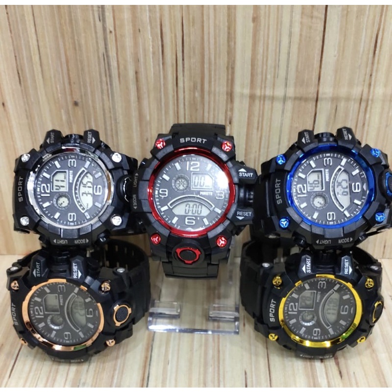 Jual Jam Tangan Pria Sport Digital001 Jam tangan Lampu,, Alarm ...