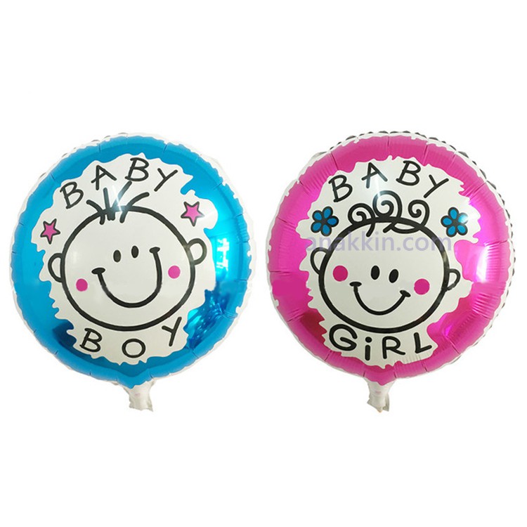 Jual Balon Foil Round Baby / balon baby shower / balon 7 bulanan ...