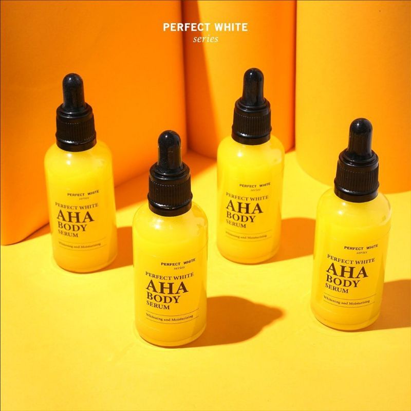 Jual Perfect White AHA Body Serum 50ML Whitening &Moisturizing | Shopee Indonesia