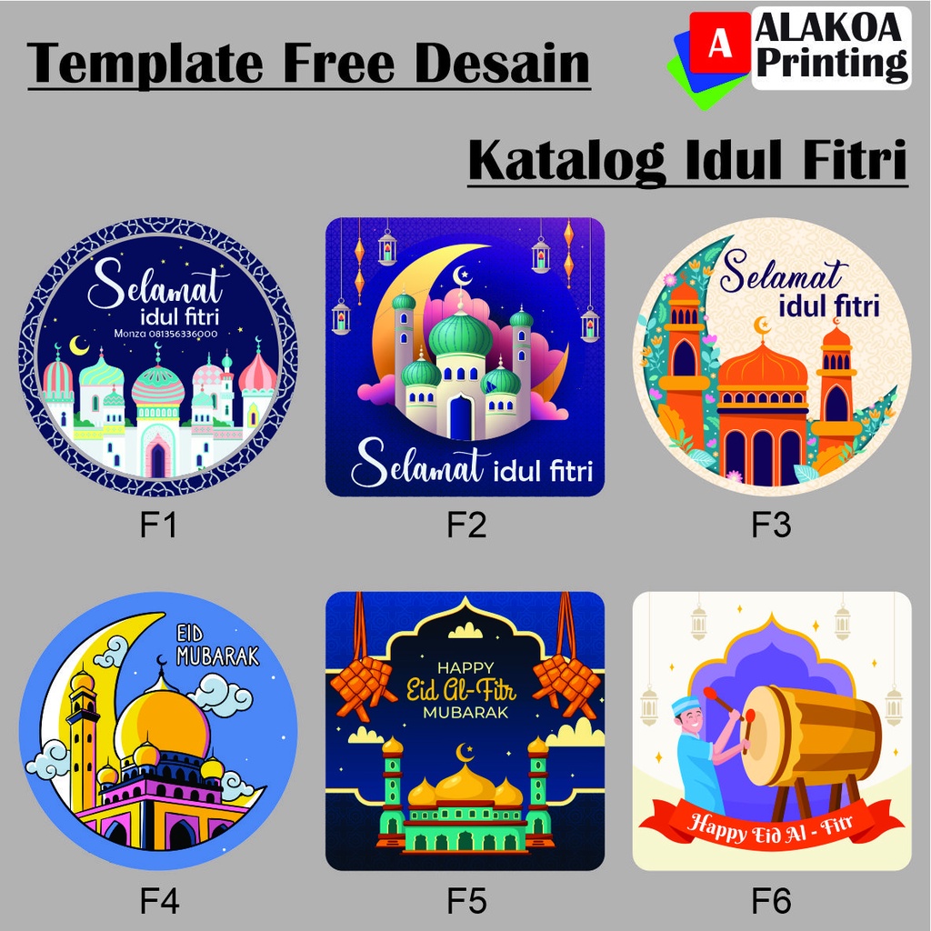 Jual Sticker Idul Fitri Stiker Toples Lebaran Label Makanan Minuman ...