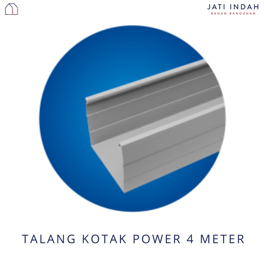 POWER Talang PVC Kotak / GP / Gutter Profile / Buangan Air Hujan ...