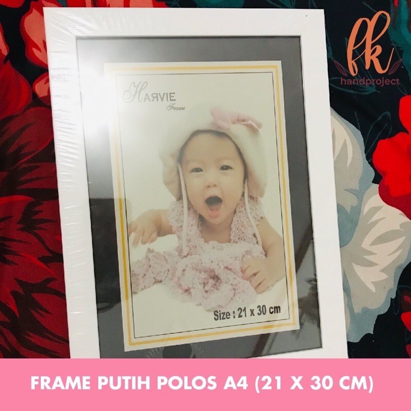 Jual FRAME PUTIH POLOS UKURAN A4 - BINGKAI FOTO UNTUK LUKISAN ATAU FOTO ...
