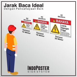 Jual Safety Sign Rambu K3 PVC ANSI Waspada Lintasan Forklift | Shopee ...