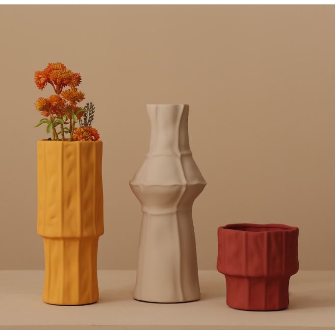 Jual vas vase bunga flower keramik ceramic estetik estetic matte ...