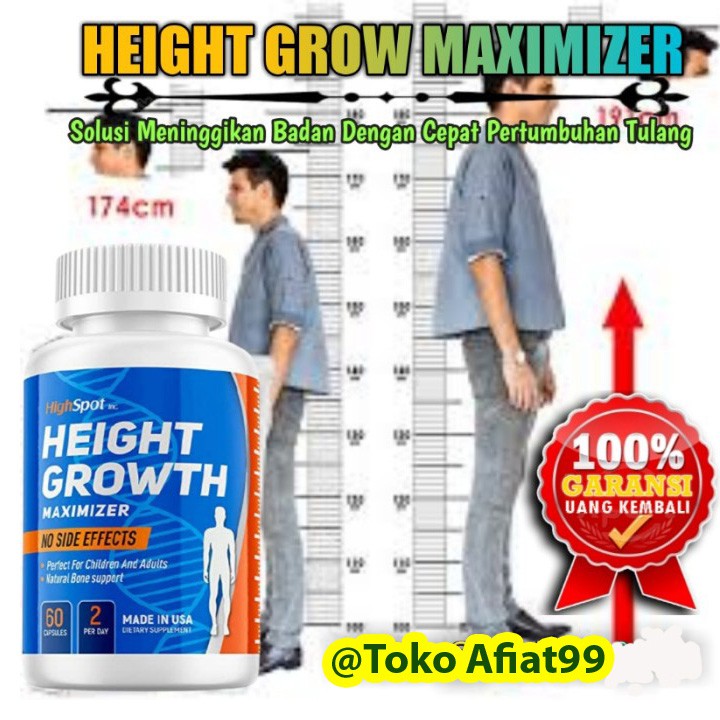 Jual Promo 3 Botol Vitamin Peninggi badan Super Height Growth Maximizer Usa Original | Shopee ...