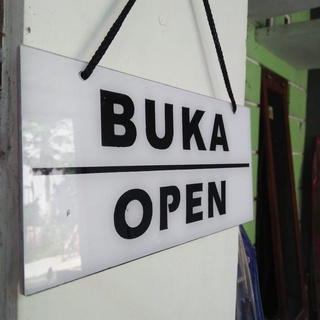 Jual Tulisan Open | Tulisan Close | Tulisan Buka | Tulisan Tutup ...