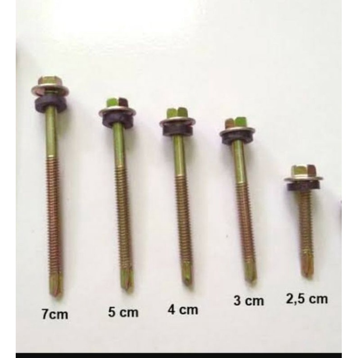 Jual Baut Roofing 4 cm 40 mm | Shopee Indonesia