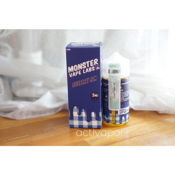 Jual Monster Vape Labs Blueberry Jam 6mg Jam Monster Blueberry Liquid ...