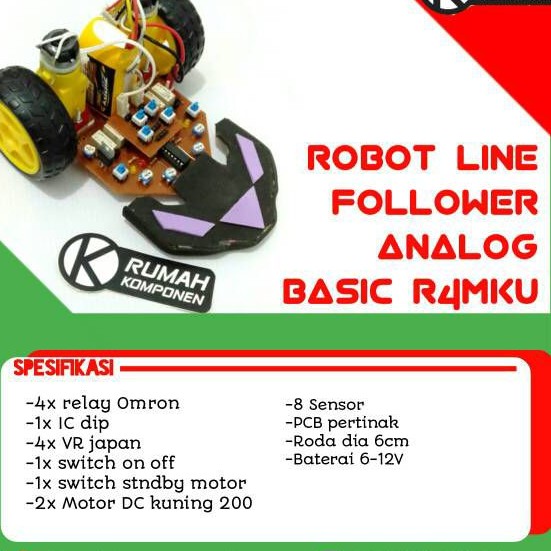 Jual Robot line follower pengikut garis line tracer kit edukasi super 4 ...