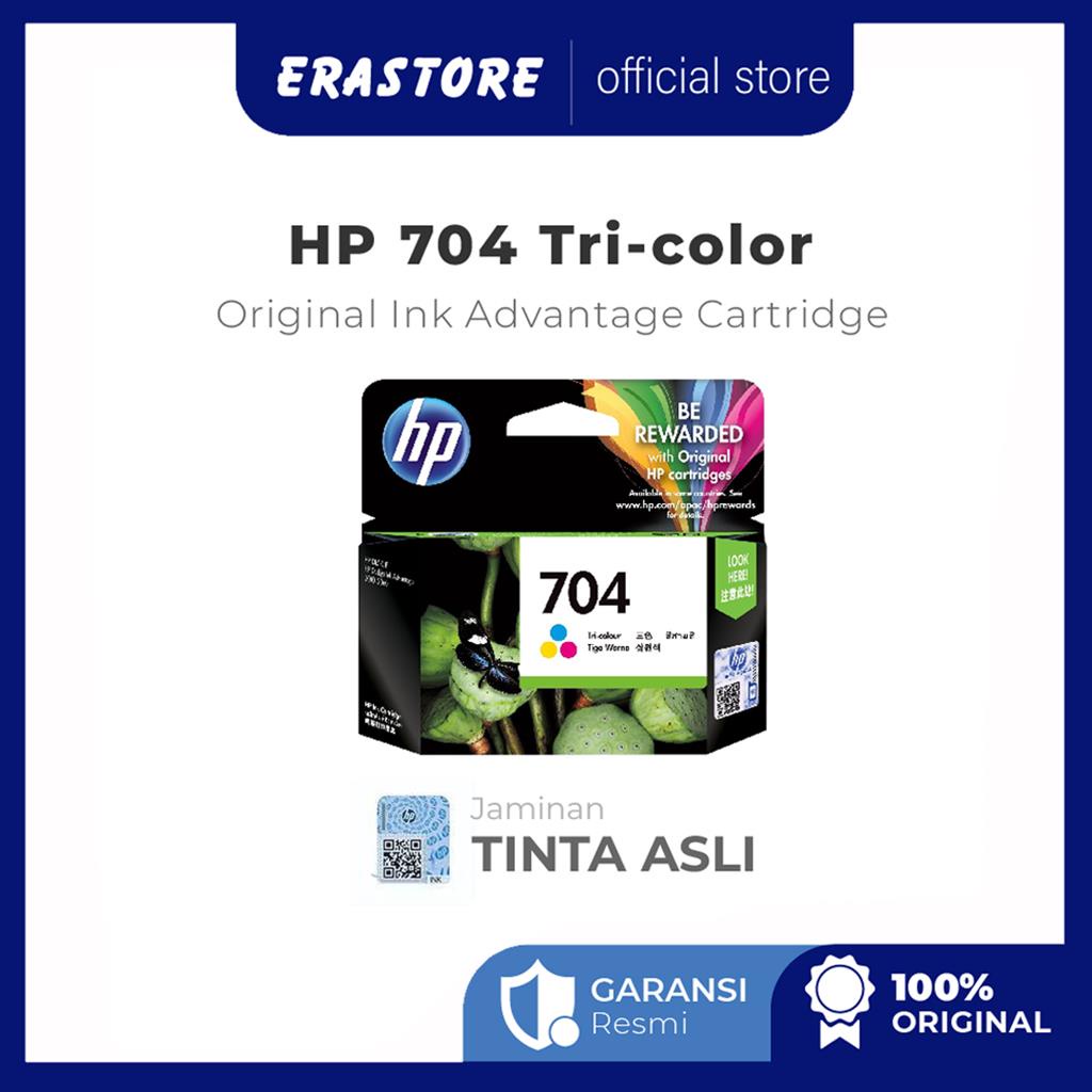 Jual HP 704 Tri-color Original Ink Advantage Cartridge (CN693AA ...