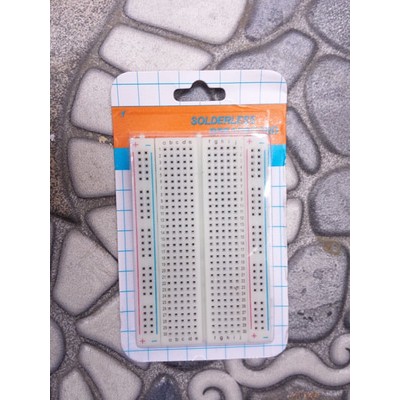 Jual Breadboard 400 Hole bread board breadboard mini 8.5x5.5 cm 400 holes high quality arduino ...