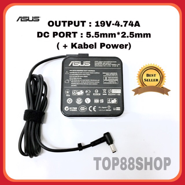 Jual Adaptor Charger Laptop Original Asus X45 A45 K55 K56 X550 X550D X550DP X550Z 19V-3.42A 19V ...