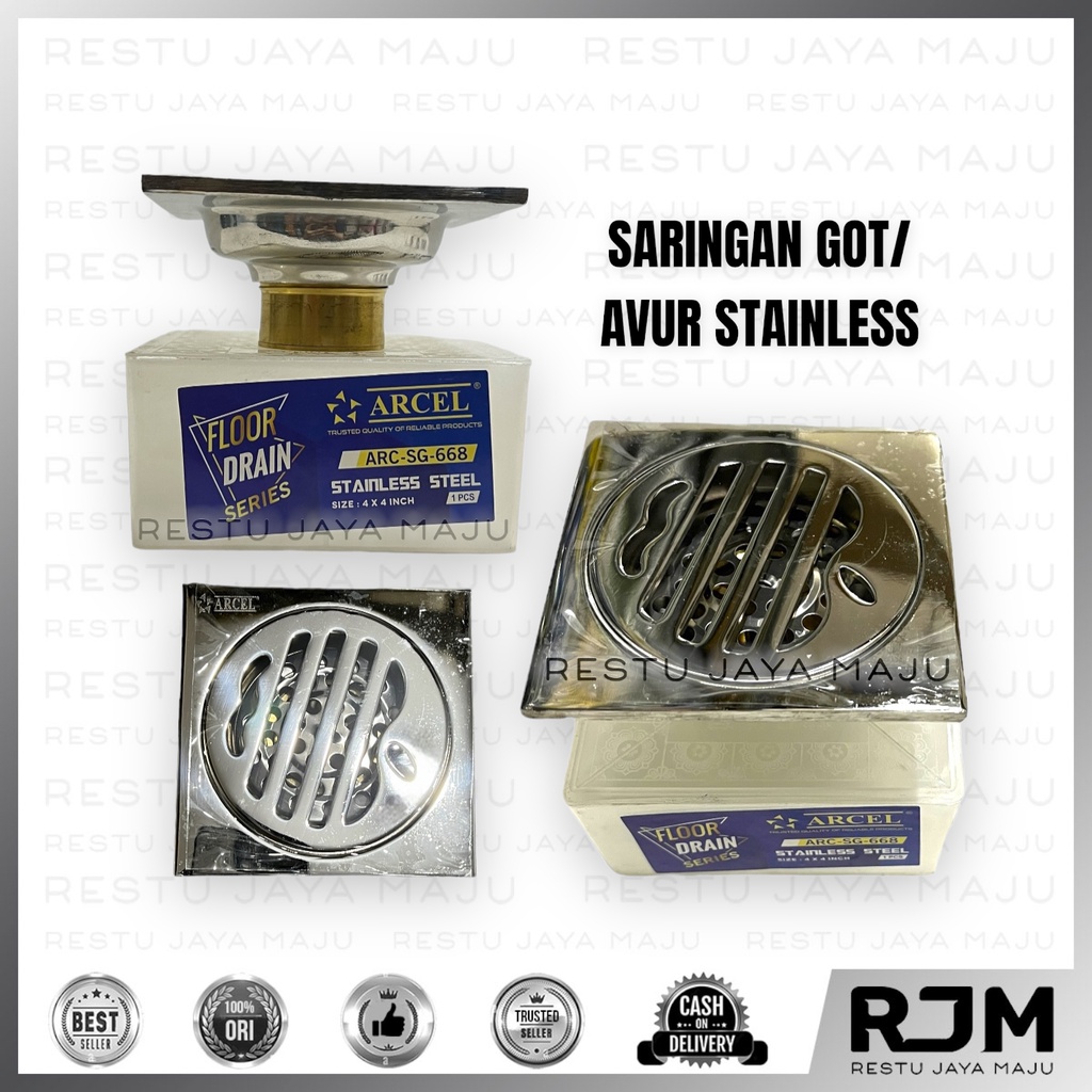 Jual ARCEL Saringan Got Kuningan Stainless Floor Drain Afur Kamar Mandi ...