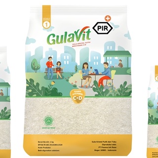 Jual Gulavit 1kg Gula VIT Kristal Putih asal Tebu dengan Vitamin C+D ...