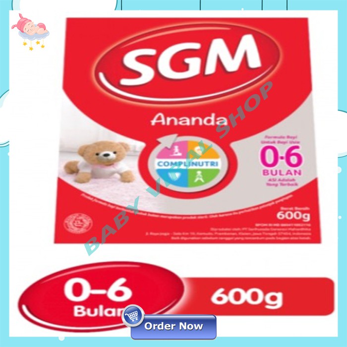 Jual Susu SGM Ananda Usia 0-6 Bulan 600 Gram Susu SGM ananda 1 usia 0-6 ...