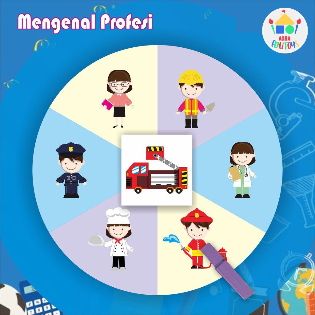 Jual Printable Worksheet Busy Page Mainan Edukasi Anak Kartu Profesi ...