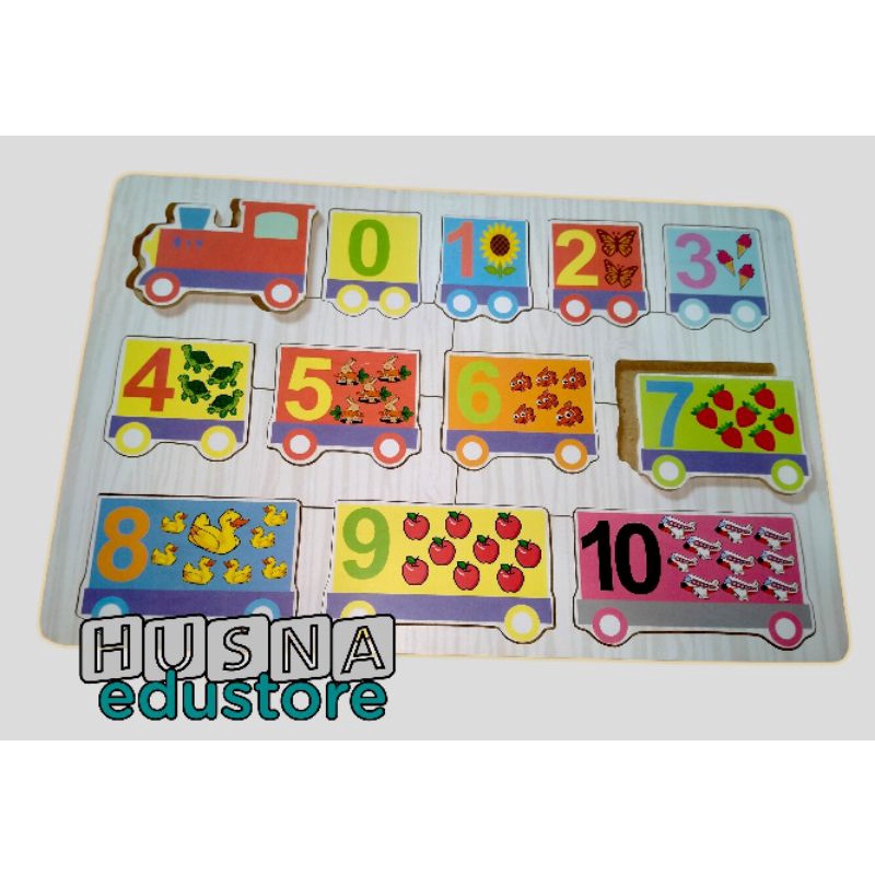 Jual puzzle kayu kereta angka - mainan kayu edukasi - puzzel kayu murah ...