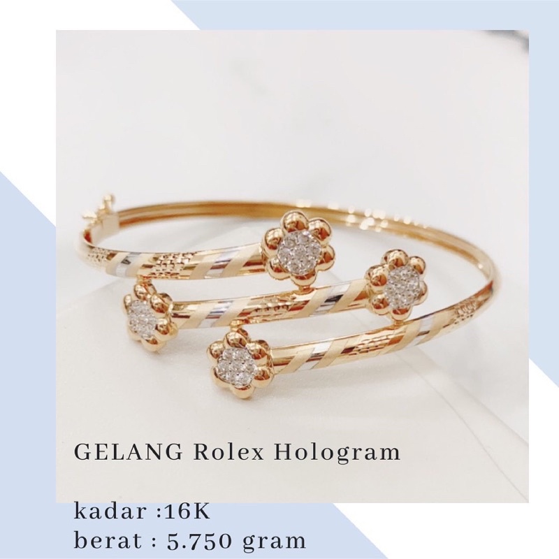 Jual Gelang Emas Rolex Hologram 5.750 Gr | Shopee Indonesia