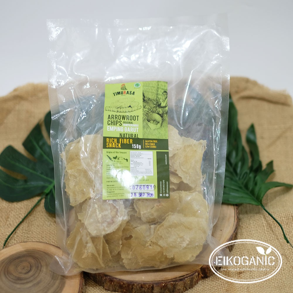 Jual Timurasa Arrowroot Chips Emping Umbi Garut 150g | Shopee Indonesia