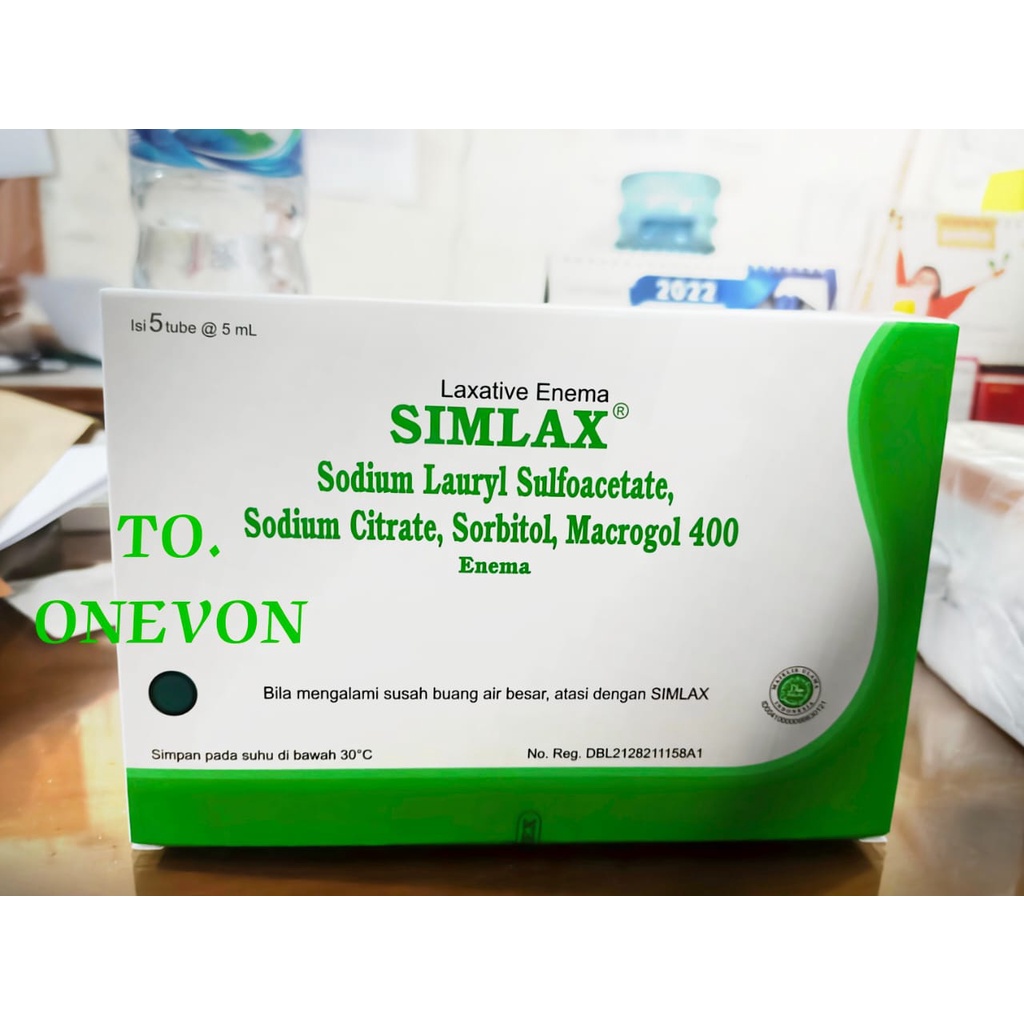 Jual SIMLAX 5 ML LAXATIVE ENEMA (BOX 5 TUBE) OBAT PENCAHAR SUSAH BAB ...