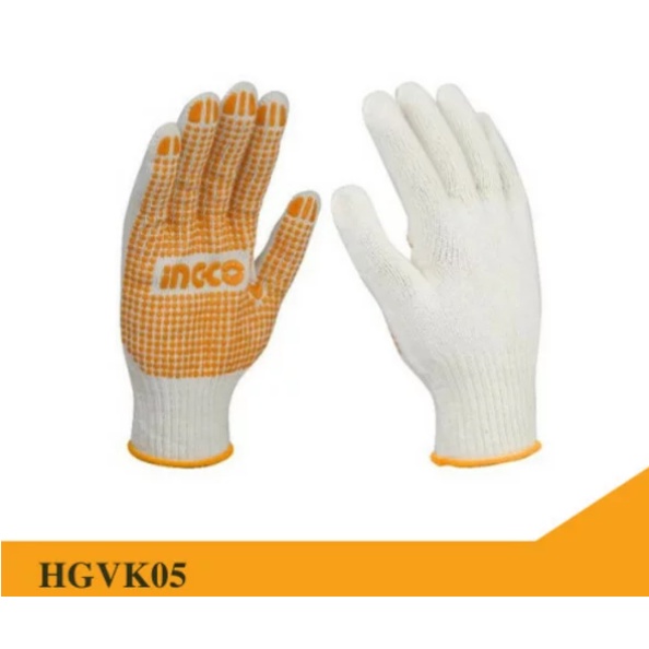 Jual Sarung Tangan Tukang Bintik Putih INGCO HGVK05 Hand Safety ...