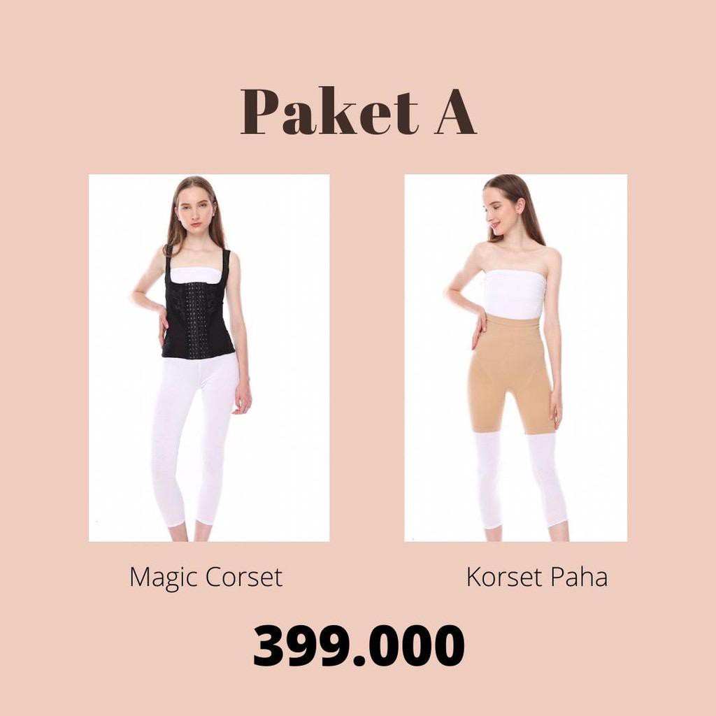 Jual Paket magic corset dan korset paha ( PAKET HEMAT A ) | Shopee ...