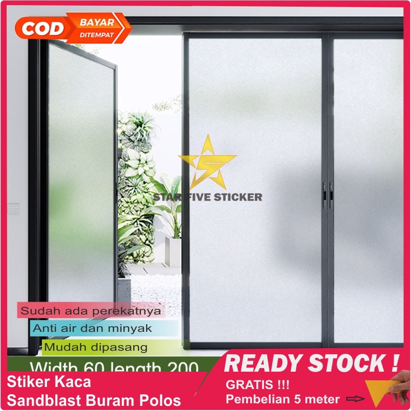 Jual Stiker Kaca Jendela / Sticker Pintu Rumah Dan Kantor Sandblast ...