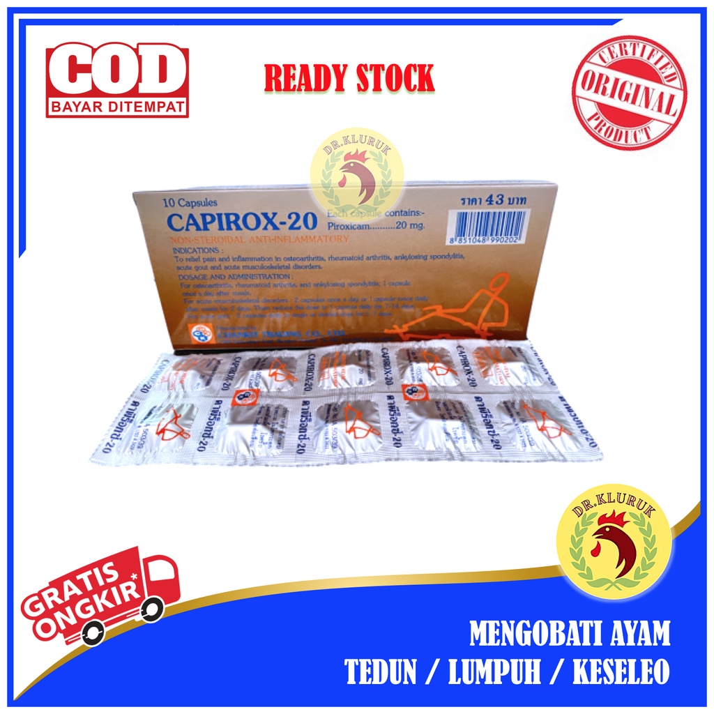 Jual Capirox 20 Obat Ayam Tedun Lumpuh Keseleo Indonesia|Shopee Indonesia