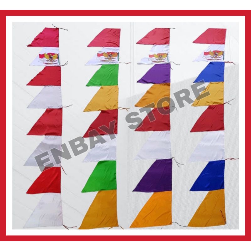 Jual BENDERA UMBUL UMBUL ZIGZAG (PAKET ISI 20 PCS) | Shopee Indonesia