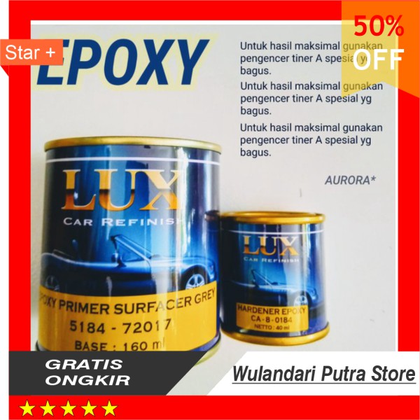 Jual TERMURAH Epoxy Poksi Lux Primer Surfacer Grey Penta Super Gloss ...