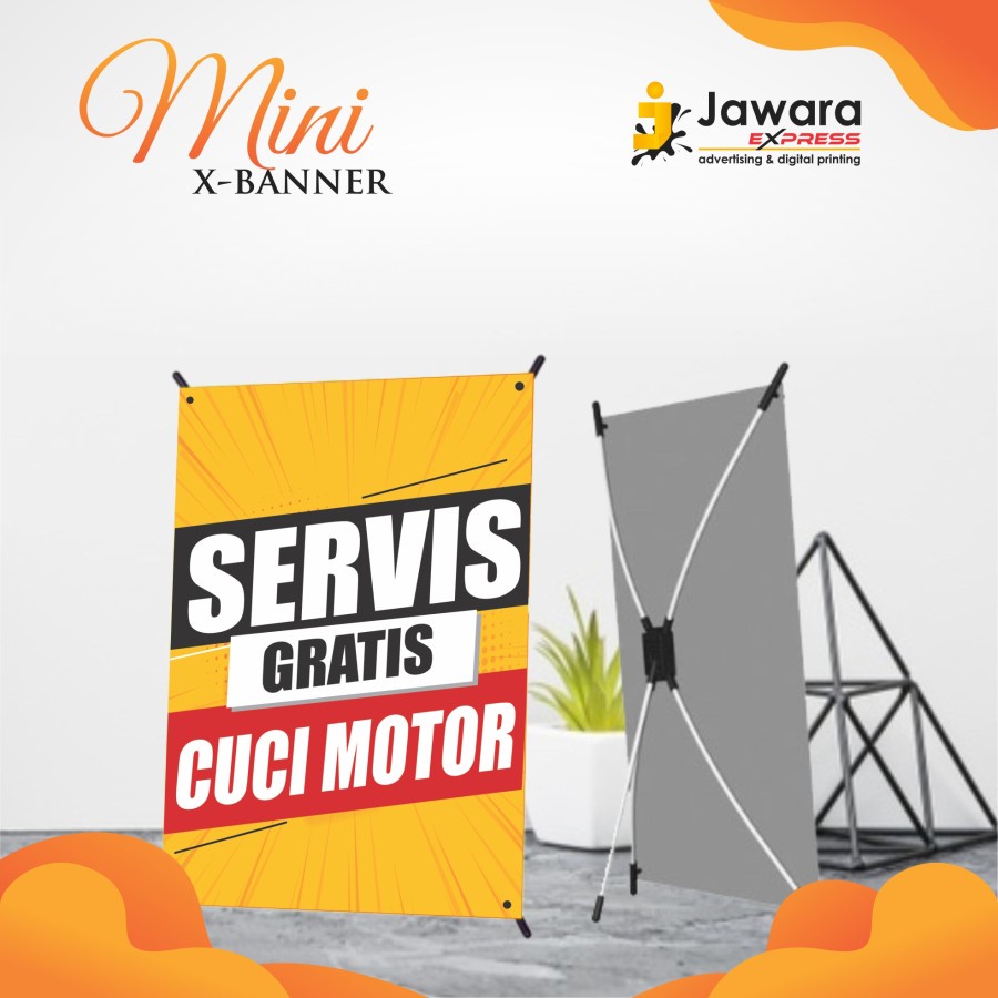 Jual CUSTOM MINI X BANNER (28 X 38 CM ) TERMURAH | Shopee Indonesia
