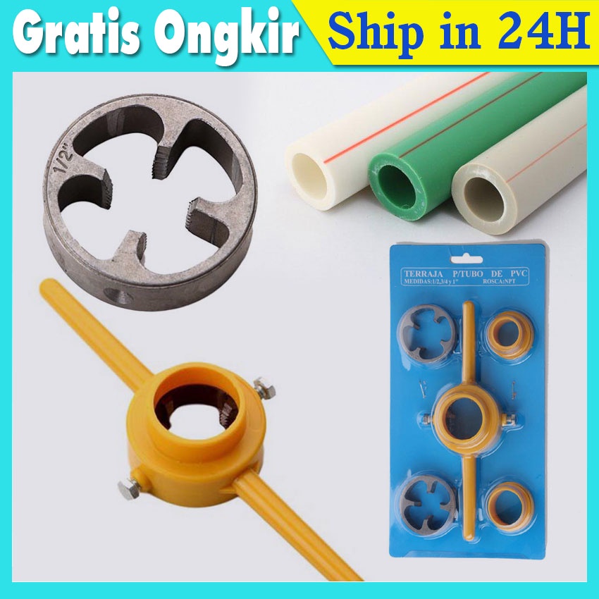 Jual 6 Buah alat senai pipa PVC Pipe Threader thread maker Mata Snai 1/ ...