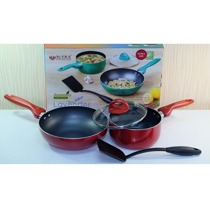 Jual PANCI SET SUPRA LAVENDER Panci Supra Original Sauce Pan Wok ...