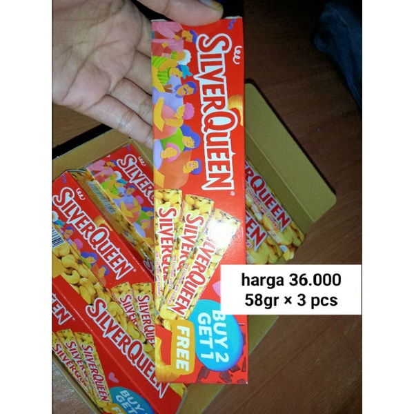 Jual Silverqueen (58gr X 3pcs) | Shopee Indonesia