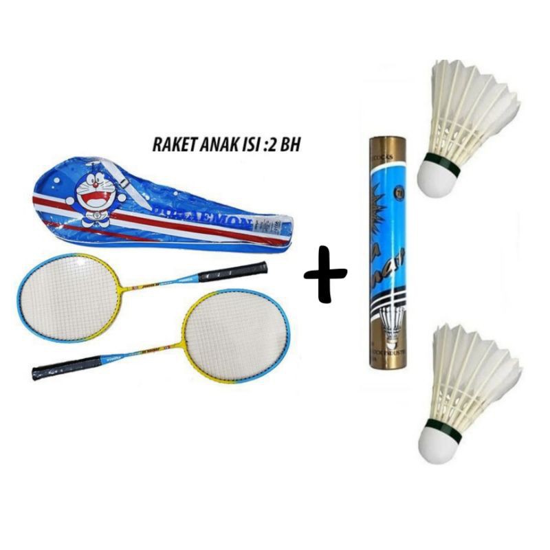 Jual PROMO SET Raket badminton anak (isi 2 pcs)/raket bulutangkis anak ...