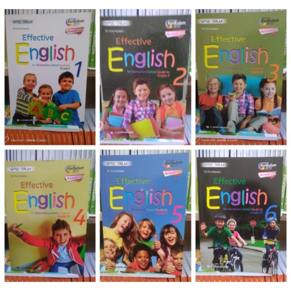 Jual Ori harga satuan buku teks efektif english k13 untuk SD/mi kelas 1-6 penerbit Pustaka ...
