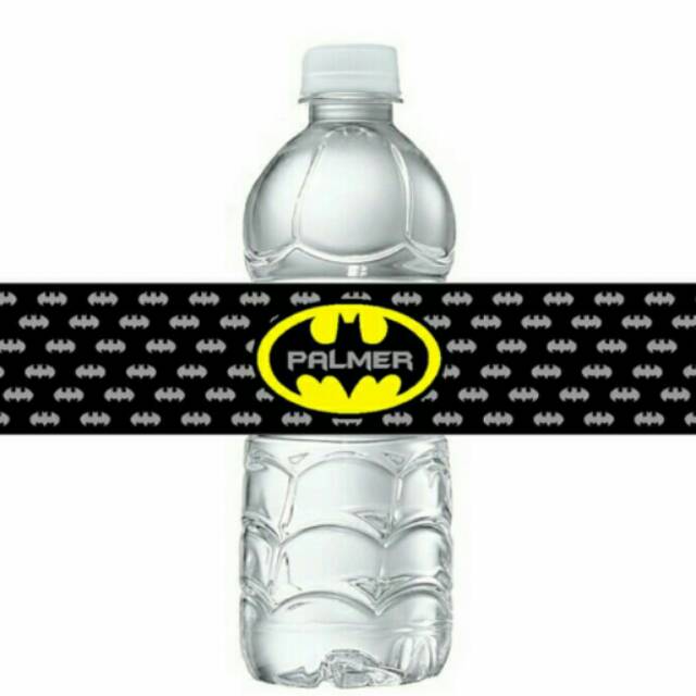 Jual Label aqua batman 330ml / label botol air mineral 330ml | Shopee ...