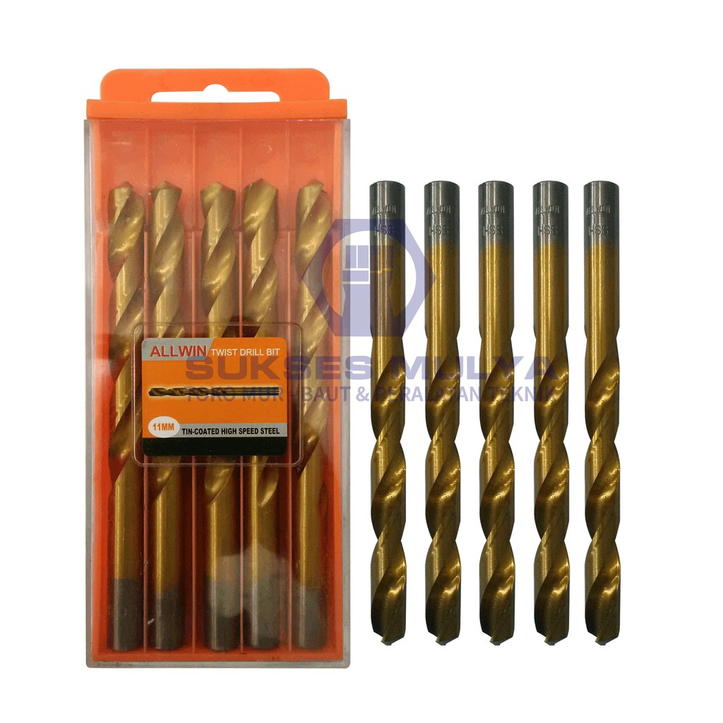 Jual Mata Bor Besi Allwin Kuning 11 mm | Shopee Indonesia