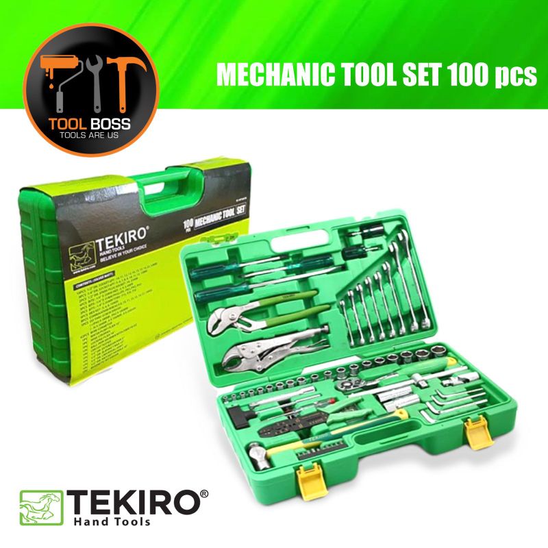 Jual MECHANIC TOOLS TEKIRO 100 PCS | Shopee Indonesia