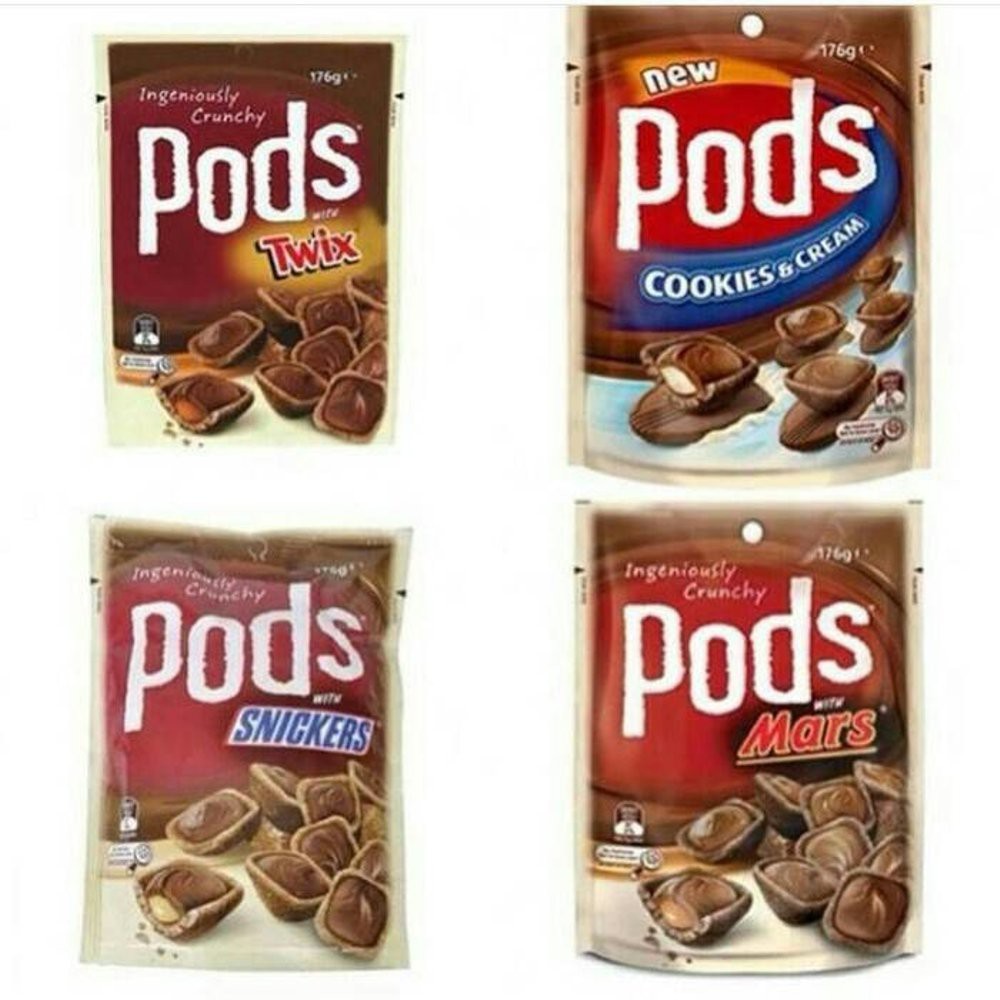 Jual PODS AUSTRALIA COKLAT AUSSIE PODS MARS SNICKERS TWIX CHOCOLATE ...