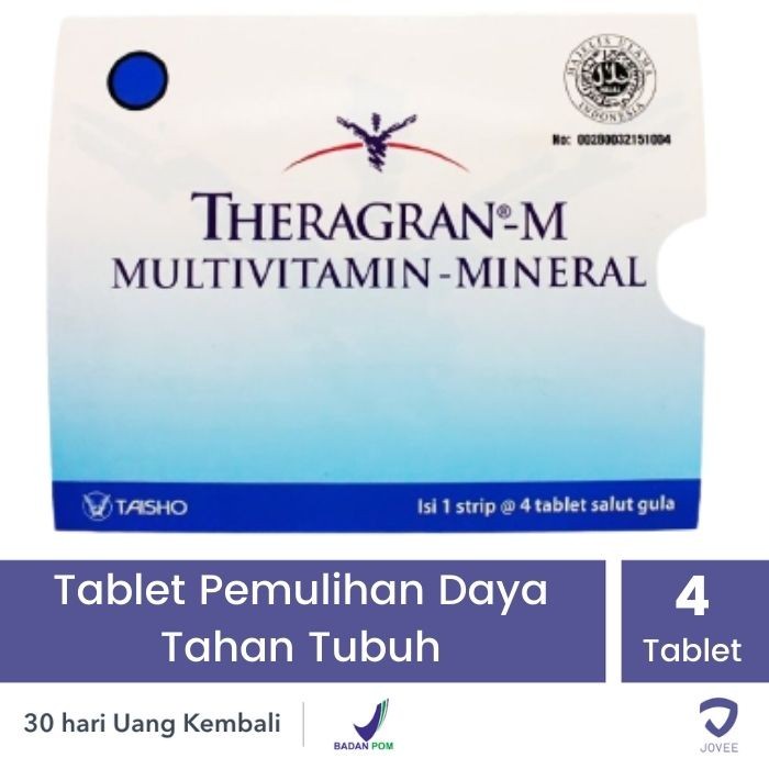 Jual THERAGRAN-M 4 TABLET - Multivitamin dan Mineral Tablet Indonesia ...