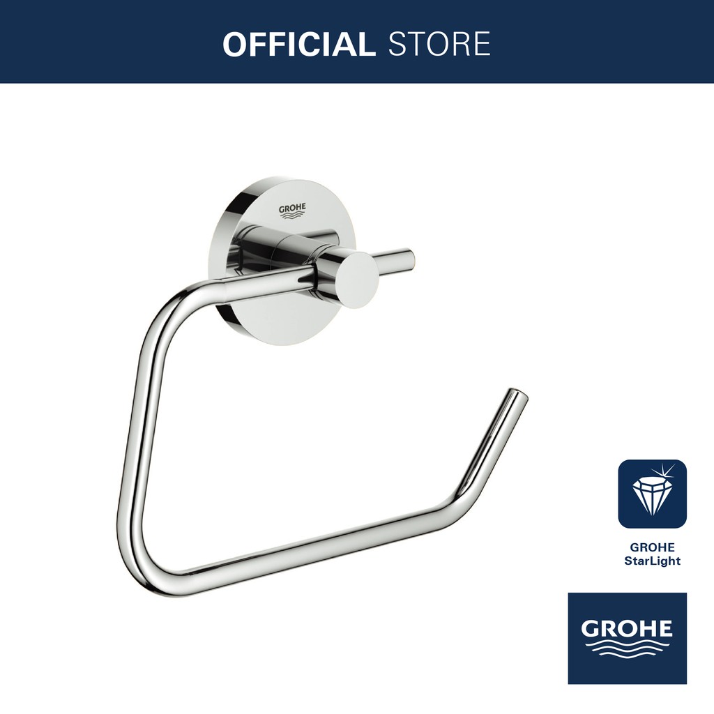 Jual GROHE Essentials Toilet Paper Holder W/O Cover (40689001) | Shopee Indonesia